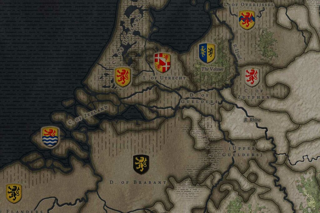 Map of the Seventeen Provinces and Neighboring Domains - Rebels or ...