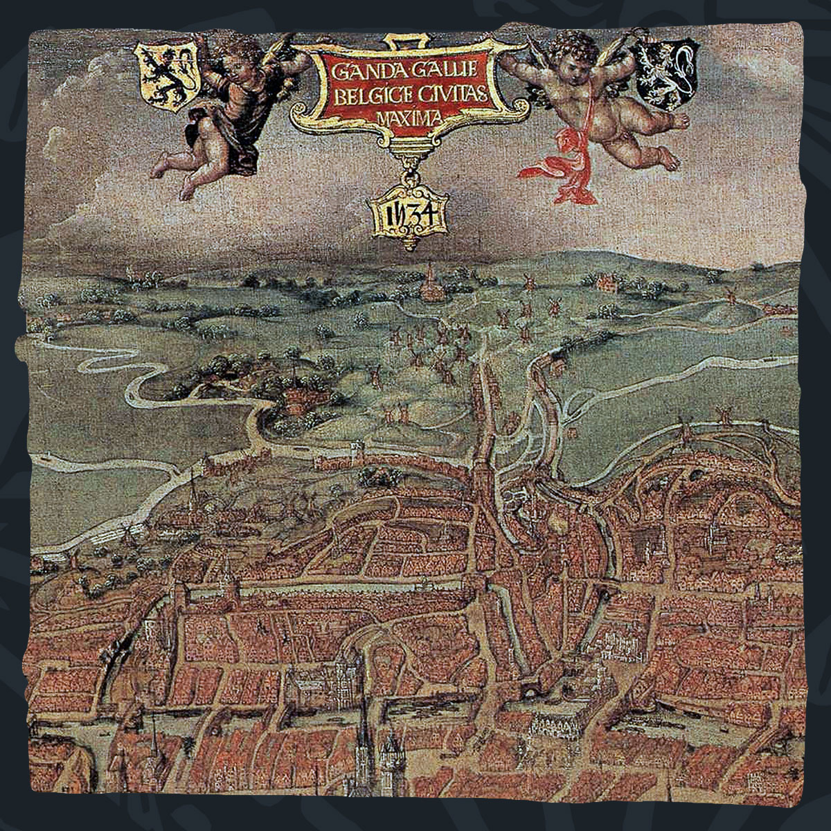 Map of Ghent, 1534, by Anonymous - Rebels or Beggars: Renaissance History