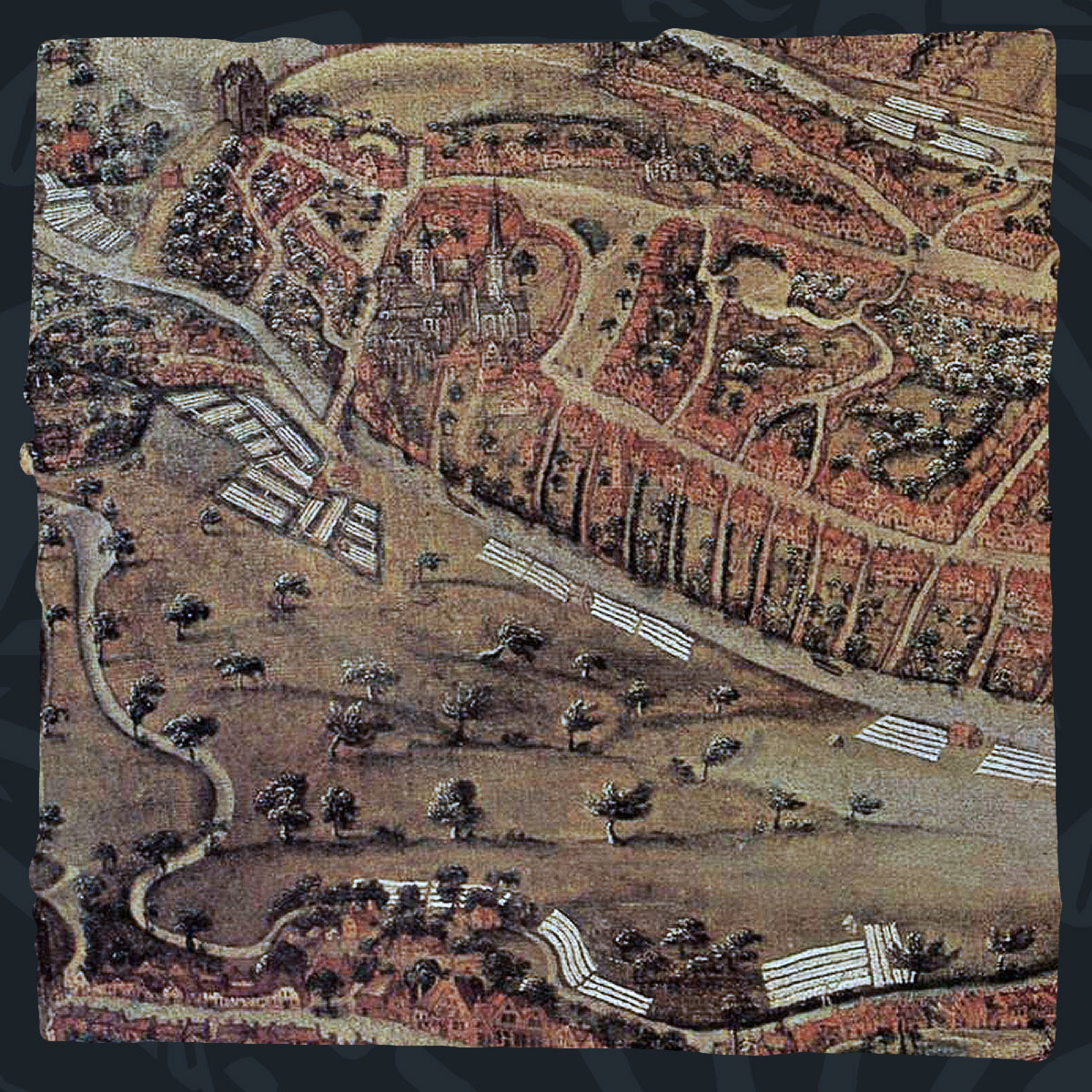 Map of Ghent, 1534, by Anonymous - Rebels or Beggars: Renaissance History